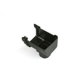 Cascade 106mm Rainwater Stop end Outlet Right Hand Cast Iron Effect ...