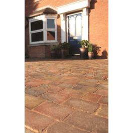 Bradstone Woburn Rumbled Block Paving 200x134x50mm Autumn